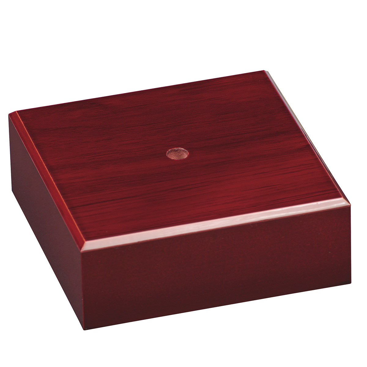 Peana de madera Cuadrada Etimoe Caoba con taladro, serie 10700 | MAD SPORT