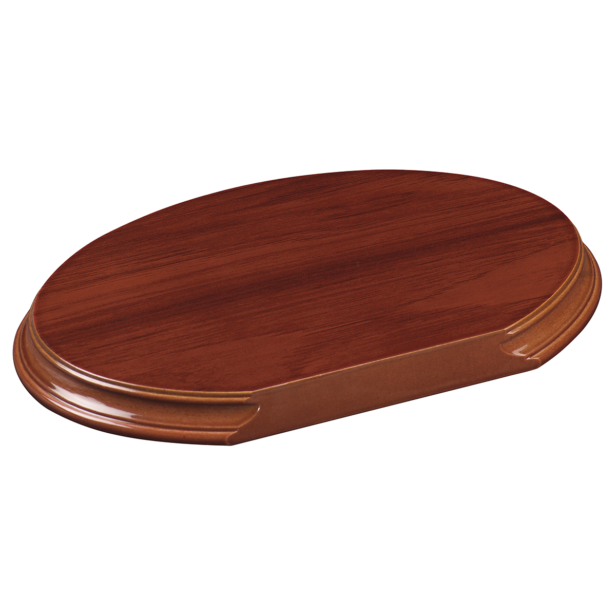 Base de madera Ovalada Etimoe Nogal con plano, serie 20400 | MAD SPORT