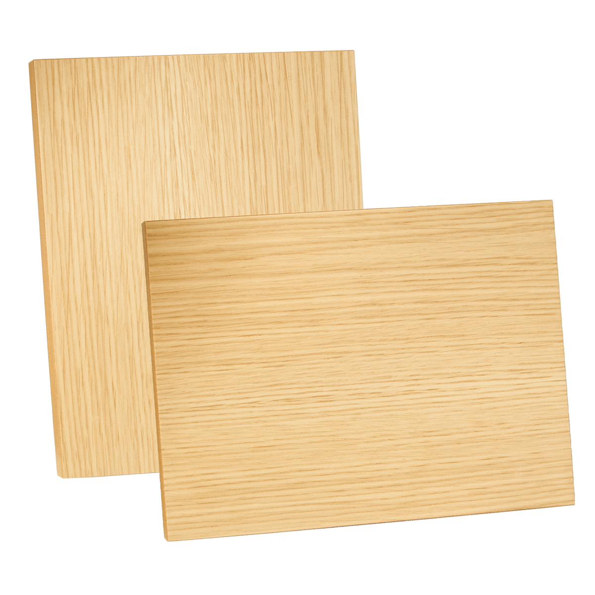 Placa de madera Roble natural (rechapada) Apoyo Metalico varilla, Serie ...