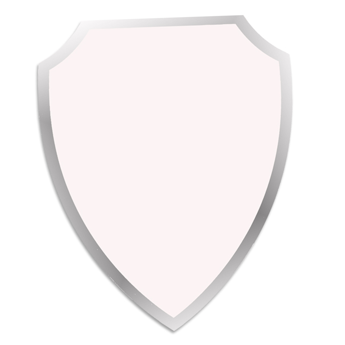 Placa aluminio sublimación escudo blanco, serie P640 | MAD SPORT